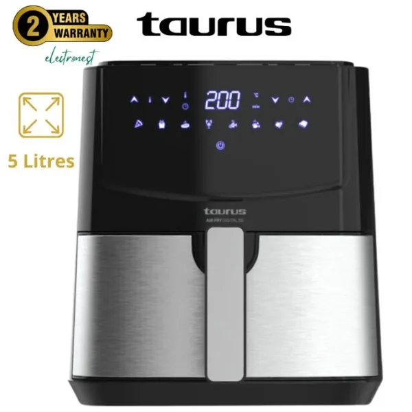 Taurus - Air Fryer - Friteuse - 8 programmes - 5L - Spécialiste de l'Electroménager au Maroc
